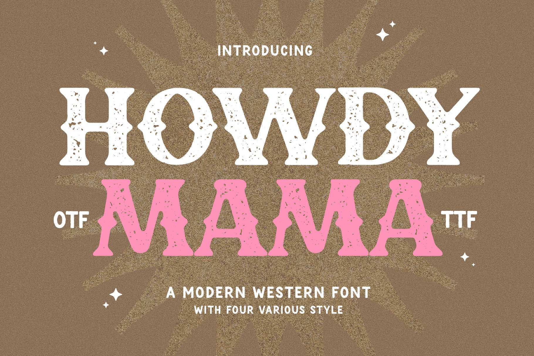 Howdy Mama Western Font Stamp Font American West Font - Etsy