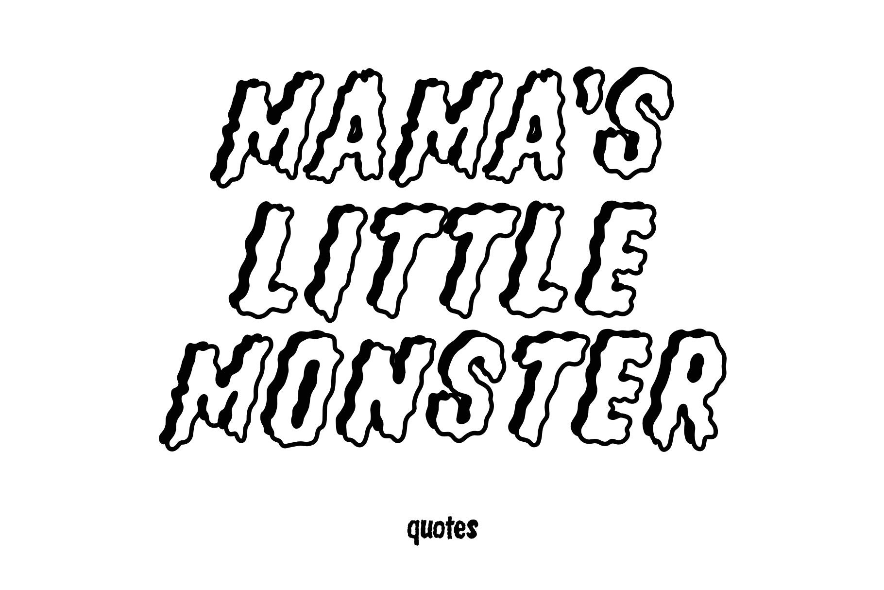 Goonies Monster Font: Scary Handwriting Font (OTF, TTF, SVG) - Etsy