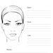 Makeup Artist Face Chart - Etsy