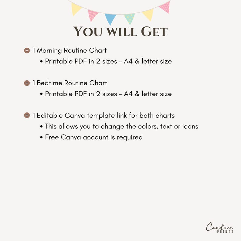 Kids Morning & Bedtime Routine Chart Bundle – Printable Visual ...