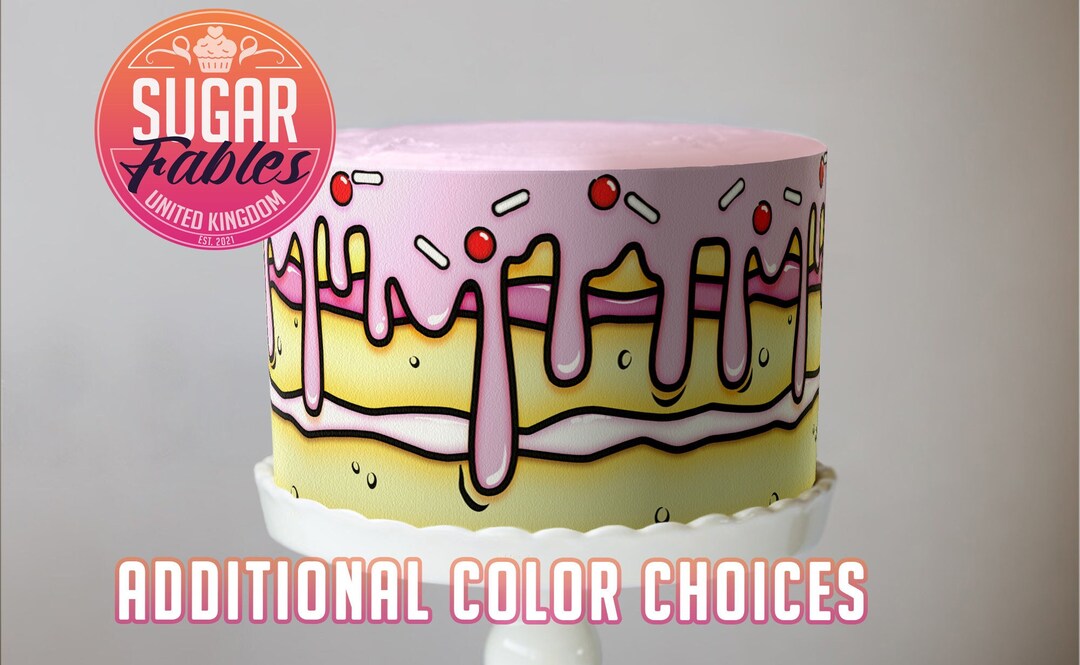 Cartoon Comic Cake! Cake Wrap, Frosting Sheets, Edible Icing. - Etsy