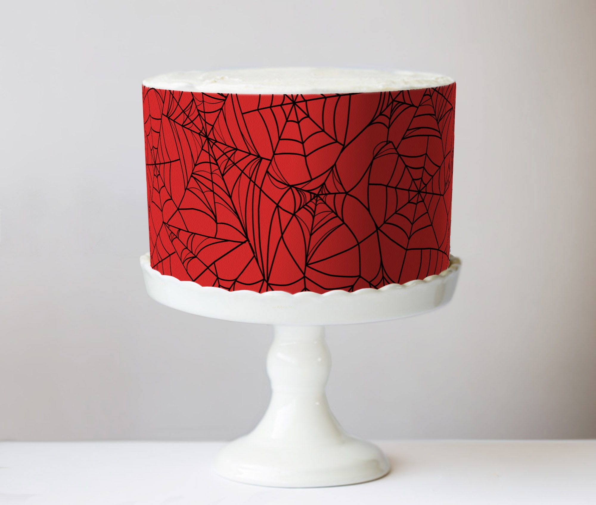 Spider Web Icing Sheet Spiderman Edible Icing Halloween | Etsy UK