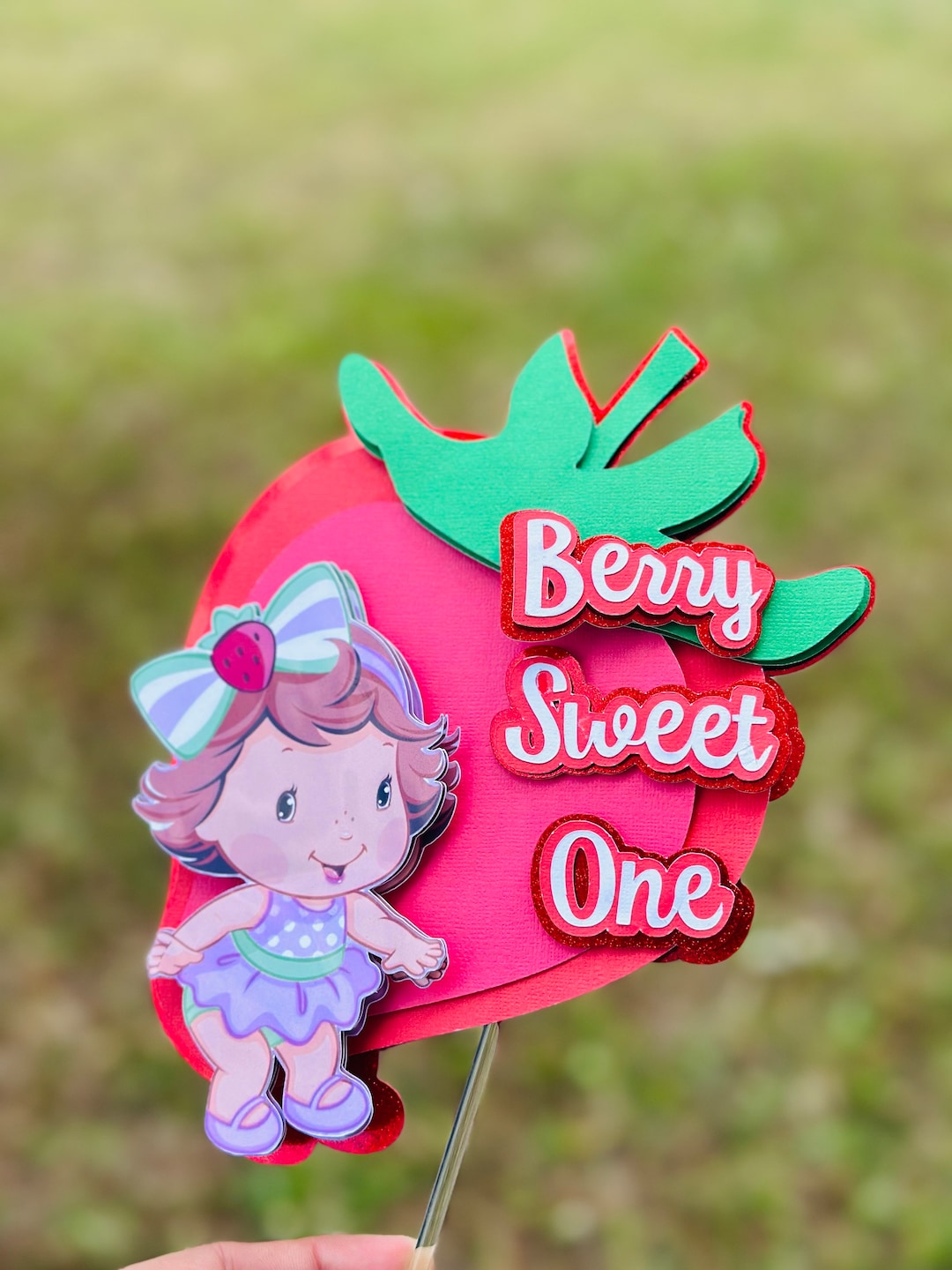 Berry Sweet One Cake Topper Cake Topper-strawberry Topper-cake ...