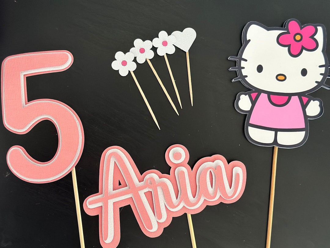 Hello Kitty Cake Topper-hello Kitty Birthday Hello Kitty Decor Hello ...