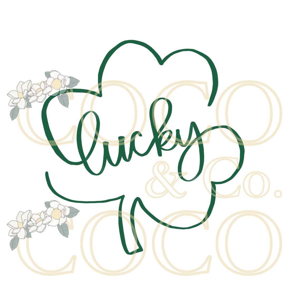 Lucky, Printable, Instant Download, Sublimation, Waterslide, Printable ...