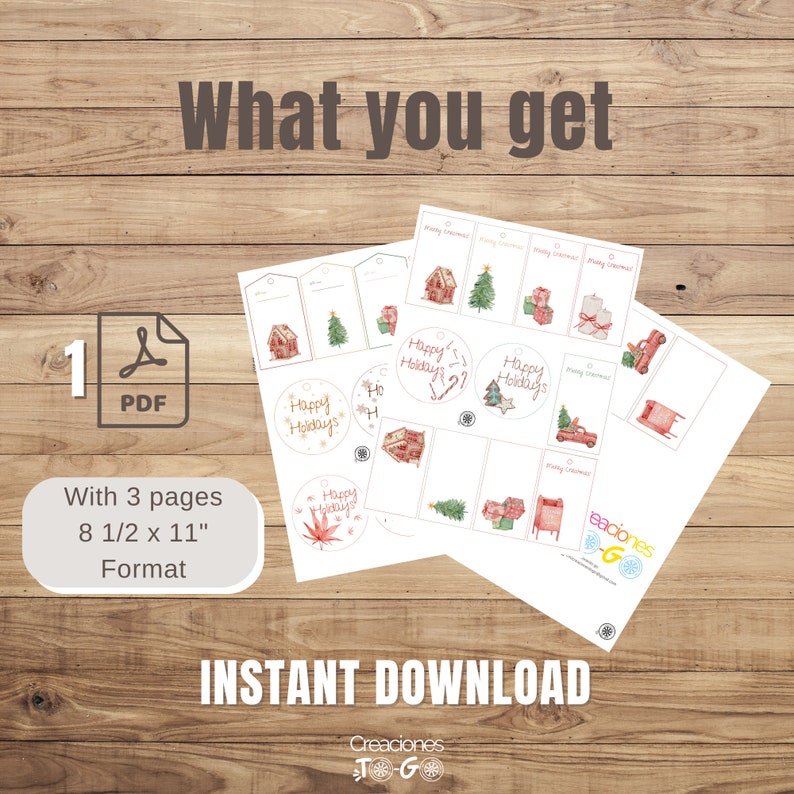 Christmas Gift Tags, Printable Christmas Cards, Merry Christmas Cards ...