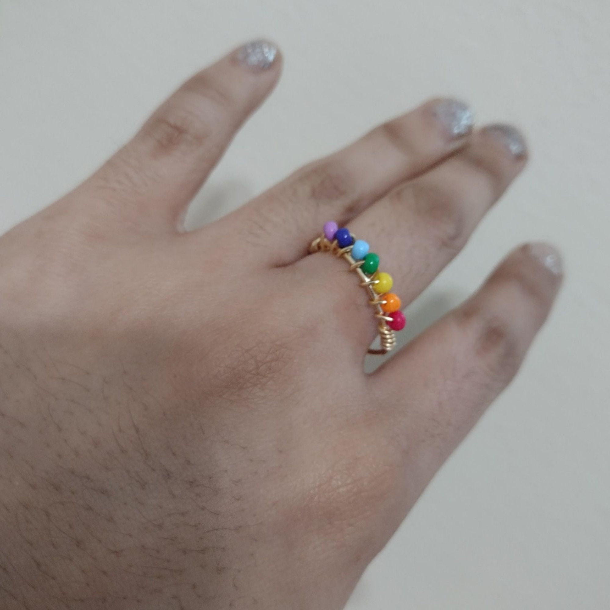 Rainbow Pride Ring Wire, Bead Ring Pride Flag, Bead Ring Pride Flag ...