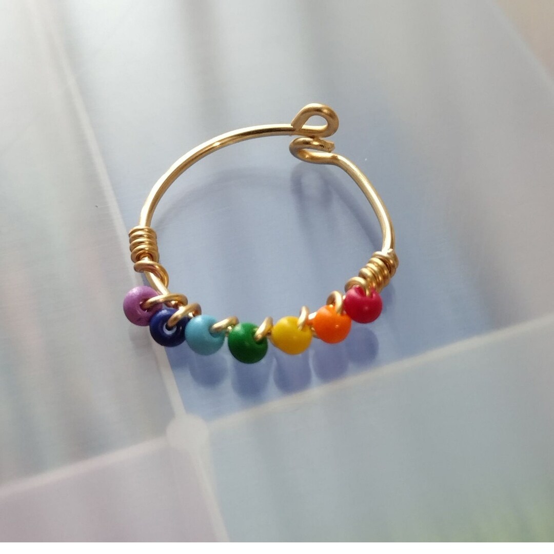 Rainbow Pride Ring Wire, Bead Ring Pride Flag, Bead Ring Pride Flag ...