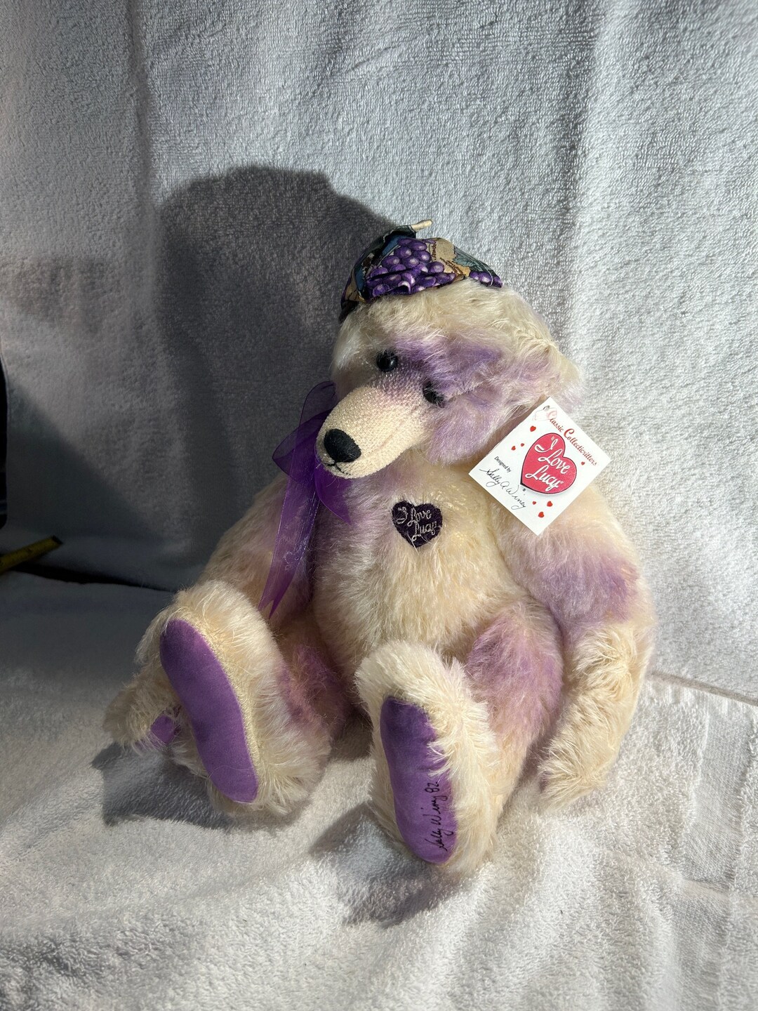 Vintage Teddy Bear but New “I Love Lucy” 50th Anniversary Teddy Bear of ...