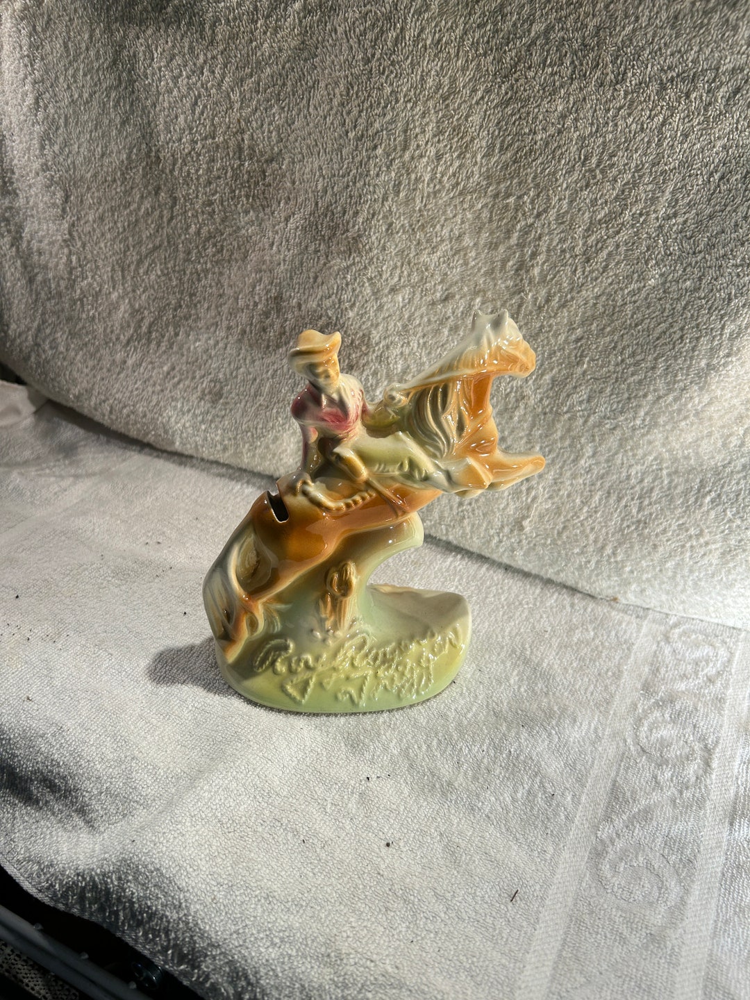 Vintage Ceramic Bank Features the Iconic Duo of Roy Rogers and Trigger ...