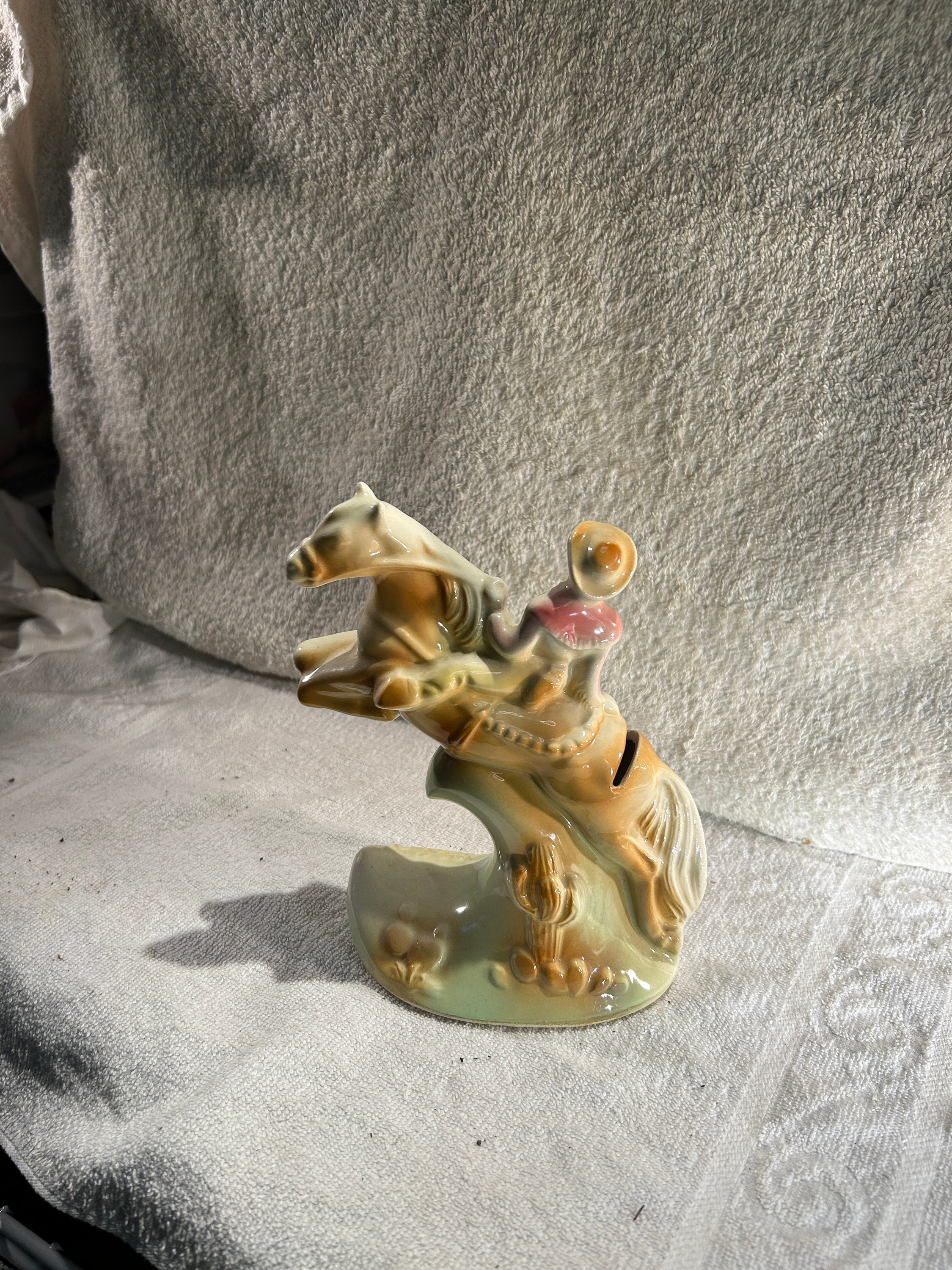Vintage Ceramic Bank Features the Iconic Duo of Roy Rogers and Trigger ...