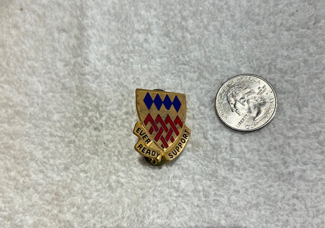 US Military 197th Support Battalion Insignia Pin Ever Ready Suppor - Etsy