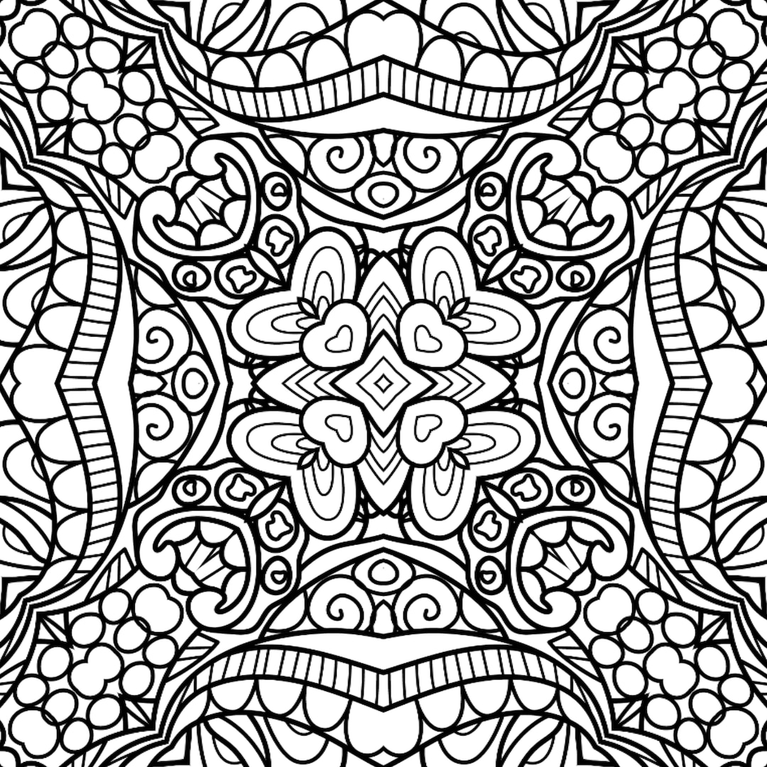 10-pack Mandala Coloring Pages - Etsy