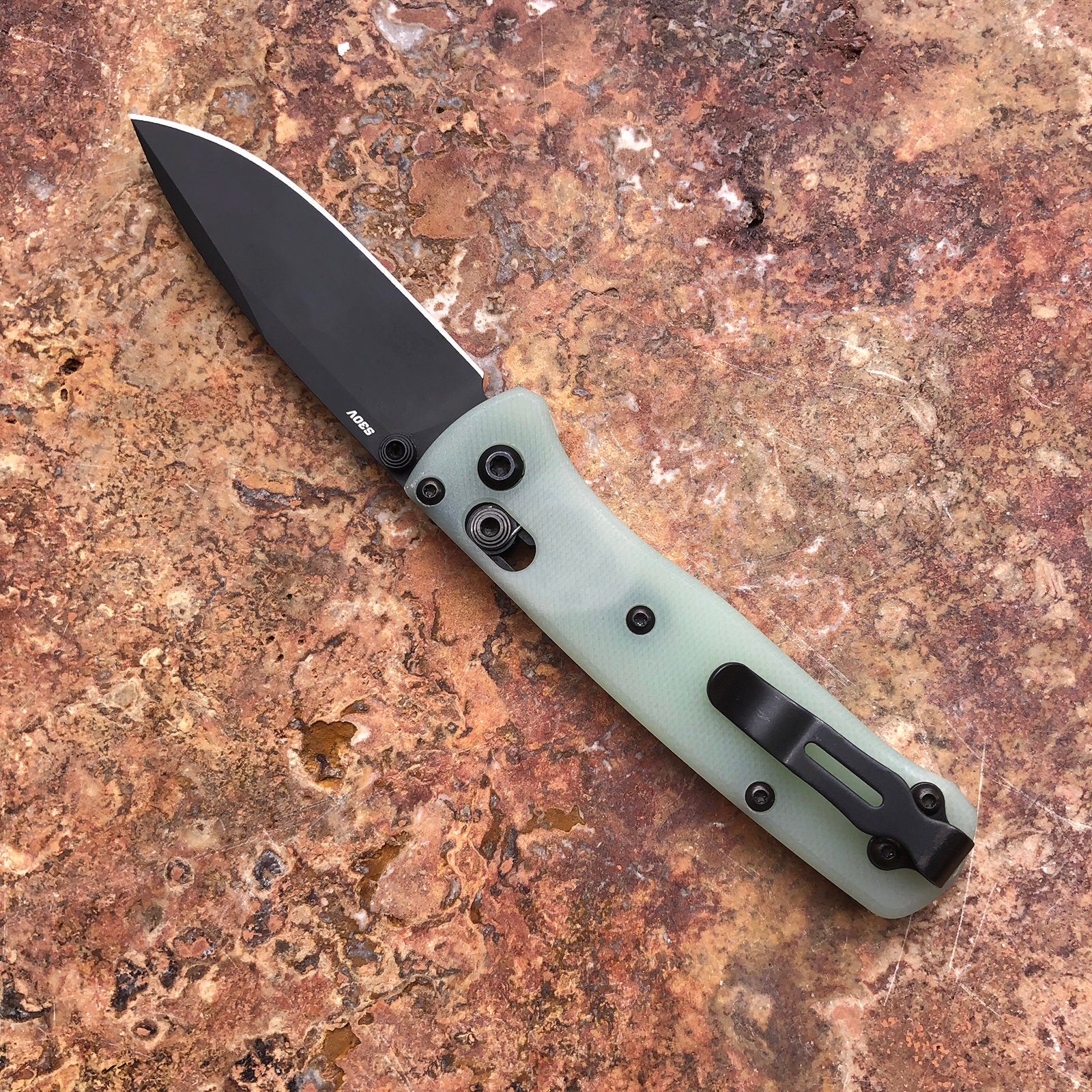 Custom Jade G-10 Scales for Benchmade MINI Bugout 533 Folding Knife - Etsy