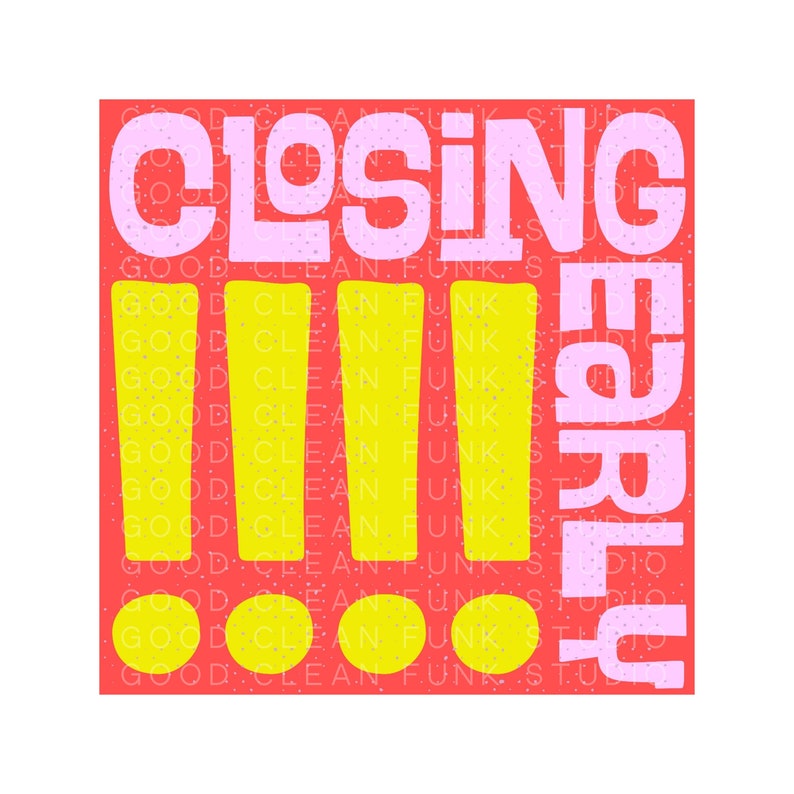 Closing Early Social Media Posts for Small Business, Instagram Facebook ...