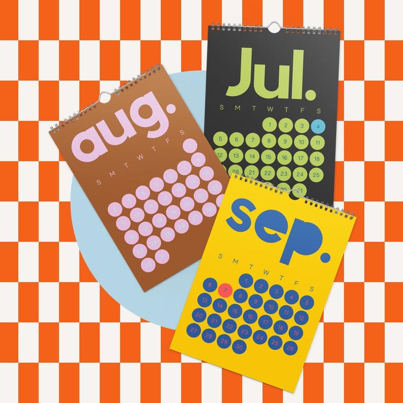 2026 Wall Calendar: Contemporary Pop Art - Downtown Design - Etsy