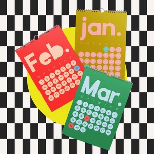 2026 Wall Calendar: Contemporary Pop Art - Downtown Design - Etsy