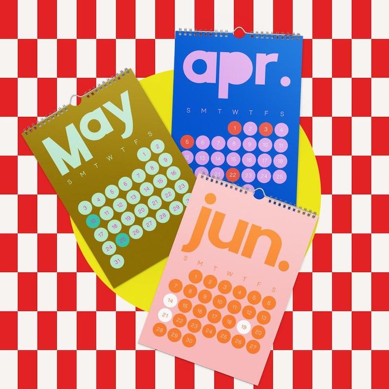 2026 Wall Calendar: Contemporary Pop Art - Downtown Design - Etsy