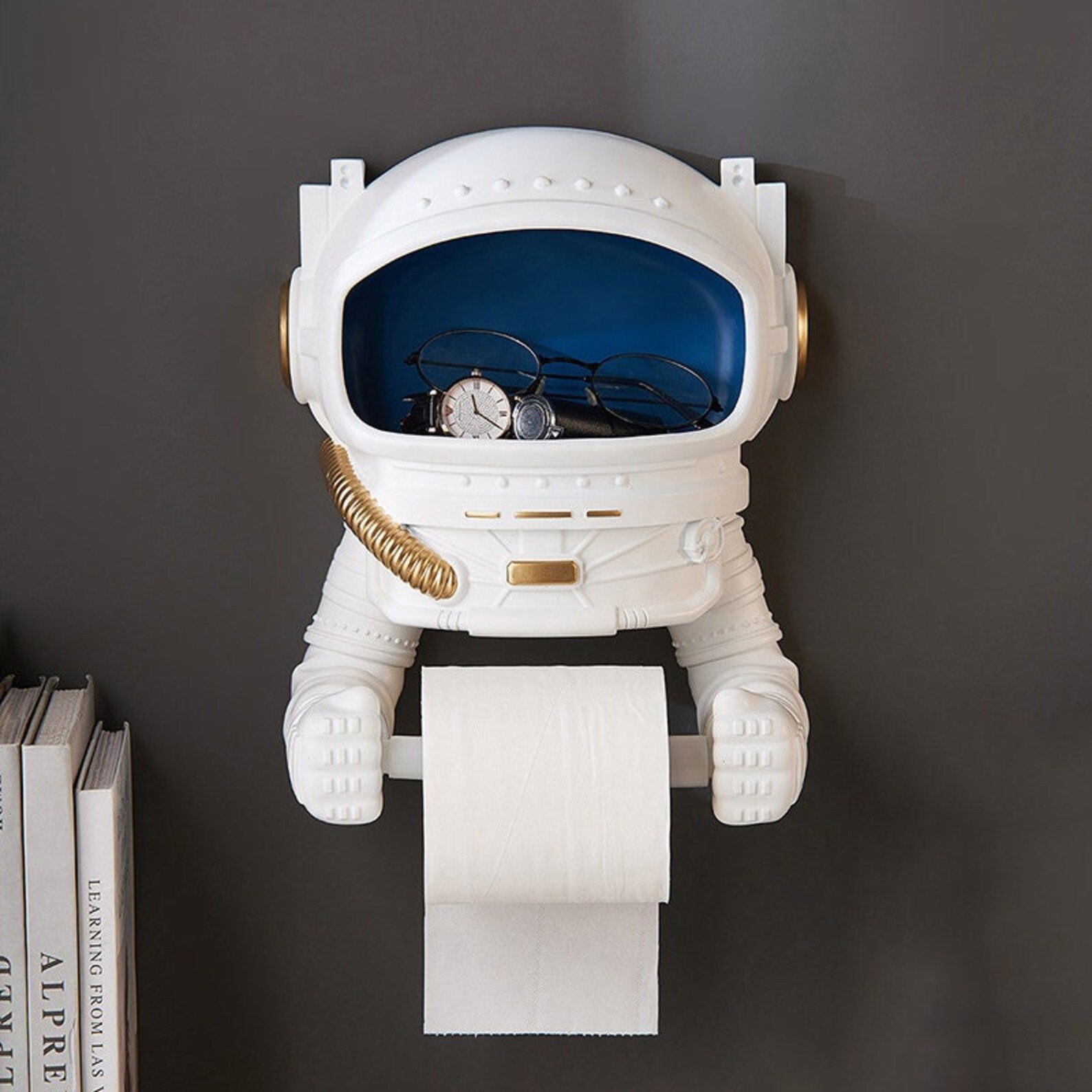 Astronaut Toilet Paper Holder Tissue Bathroom Decor Space Tissue Holder ...