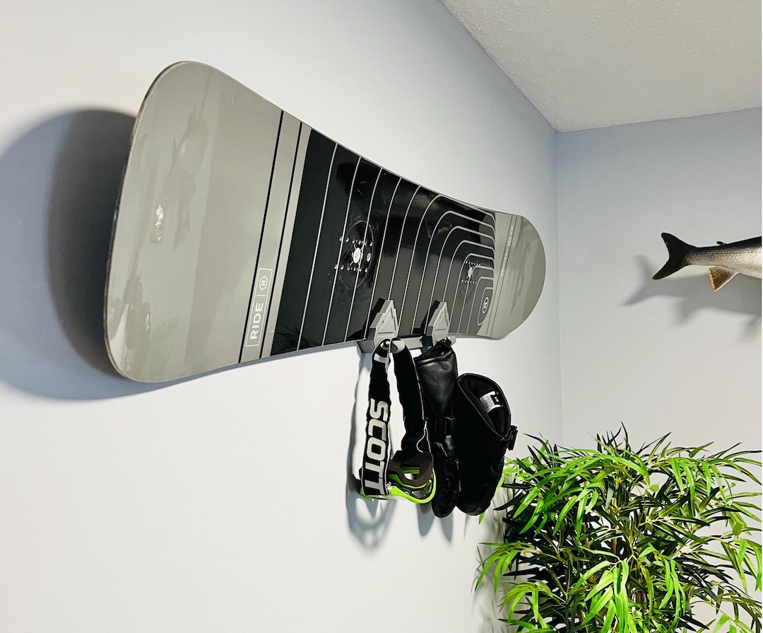 Snowboard Wall Mount Horizontal or Vertical, Snowboard Accessories ...