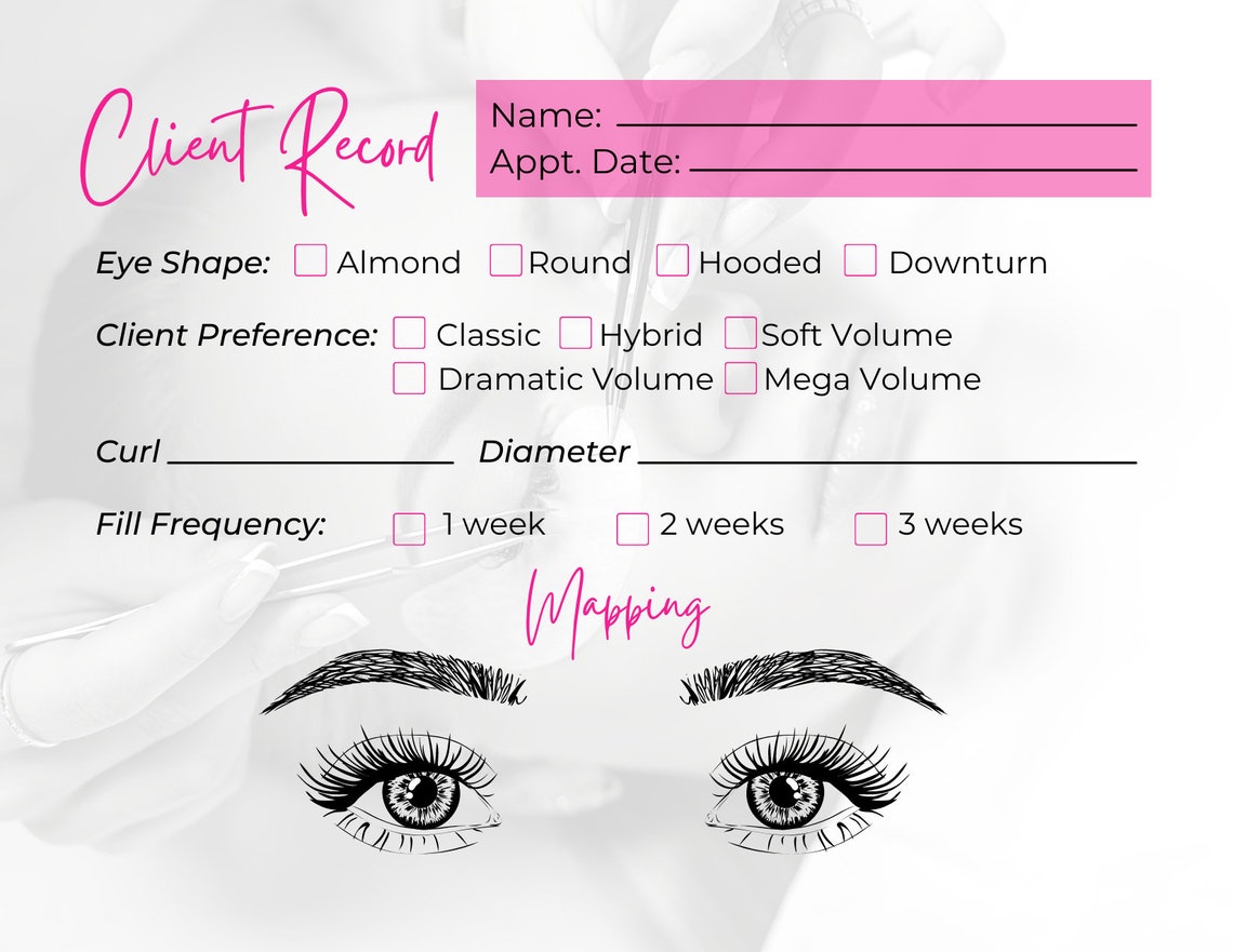 Lash Client Record Form Simple Lash Mapping Printable - vrogue.co Lash Client Record Form Simple Lash Mapping Printable - vrogue.co