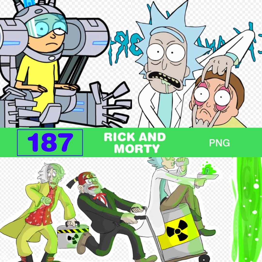 Rick and Morty Png, Clipart, Digital File, High Resolution ...