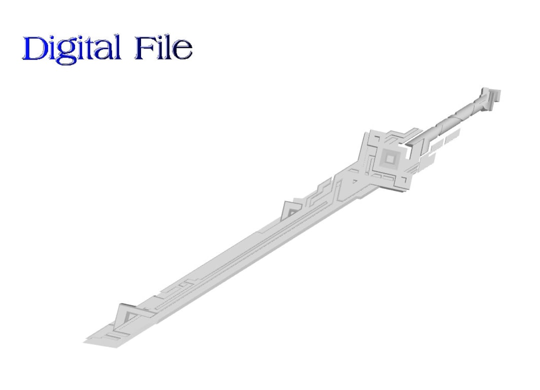 Genshin Impact Summit Shaper Sword 3D Print Files Cosplay - Etsy