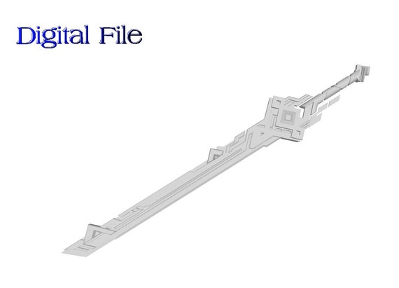 Genshin Impact Summit Shaper Sword 3D Print Files Cosplay - Etsy