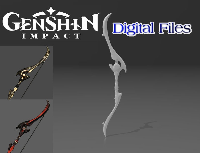Genshin Impact Blackcliff Warbow Prototype Crescent 3D Print Files ...