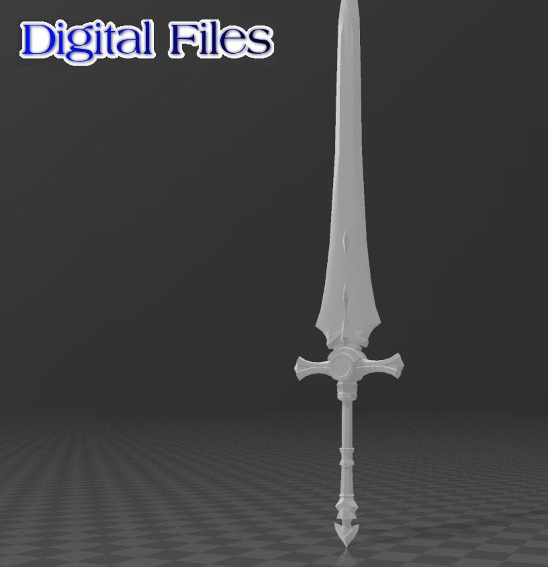 Genshin Impact White Iron Greatsword 3D Print Files Cosplay, Prop ...