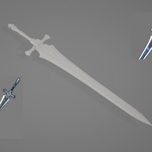 Genshin Impact White Iron Greatsword 3D Print Files Cosplay, Prop ...