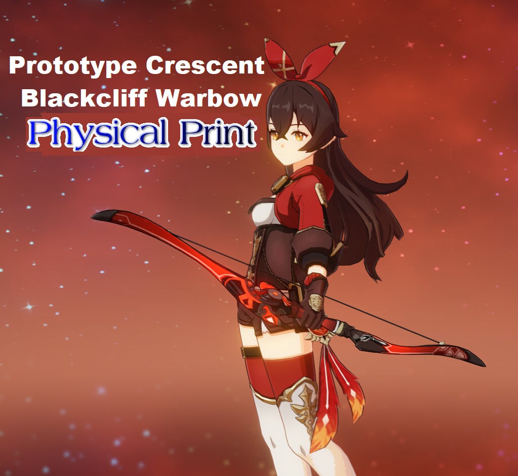 Genshin Impact Blackcliff Warbow Prototype Crescent 3D PRINT Cosplay ...