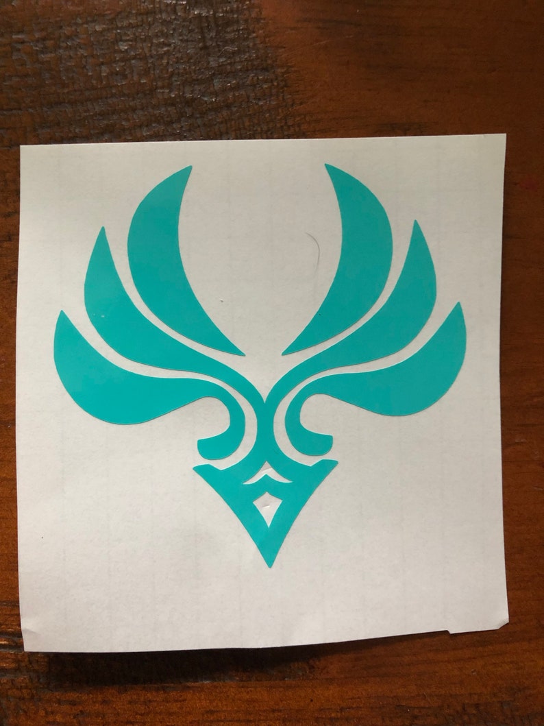 Genshin Impact Vinyl Decals Stickers for Elements, Visions, Logos ...
