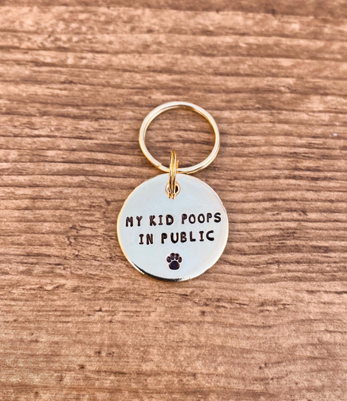 My Kid Poops in Public Keychain / Dog Mom Gift / Dog Dad / | Etsy