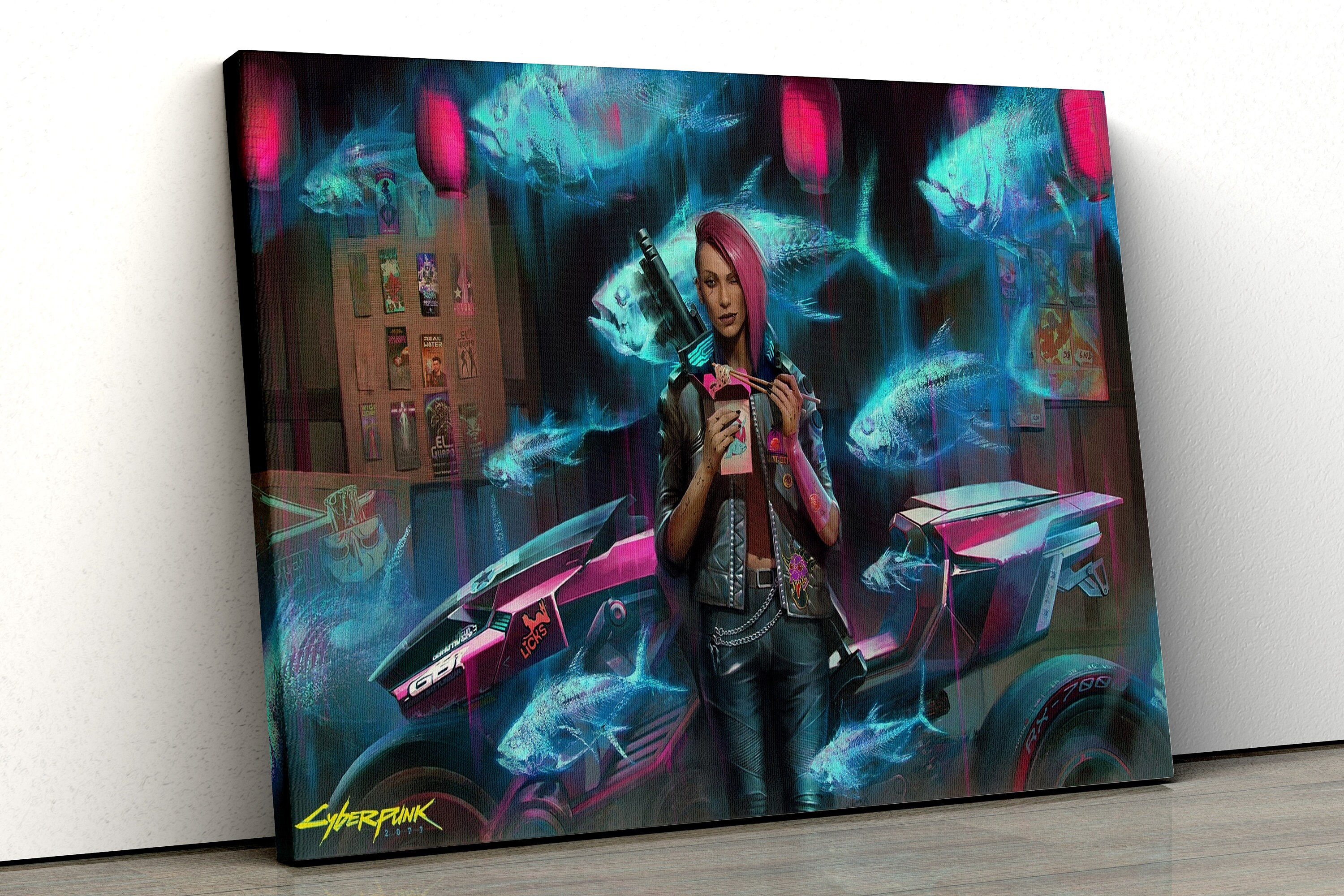 Cyberpunk 2077 Canvas Posters Wall Decor Home Decor | Etsy