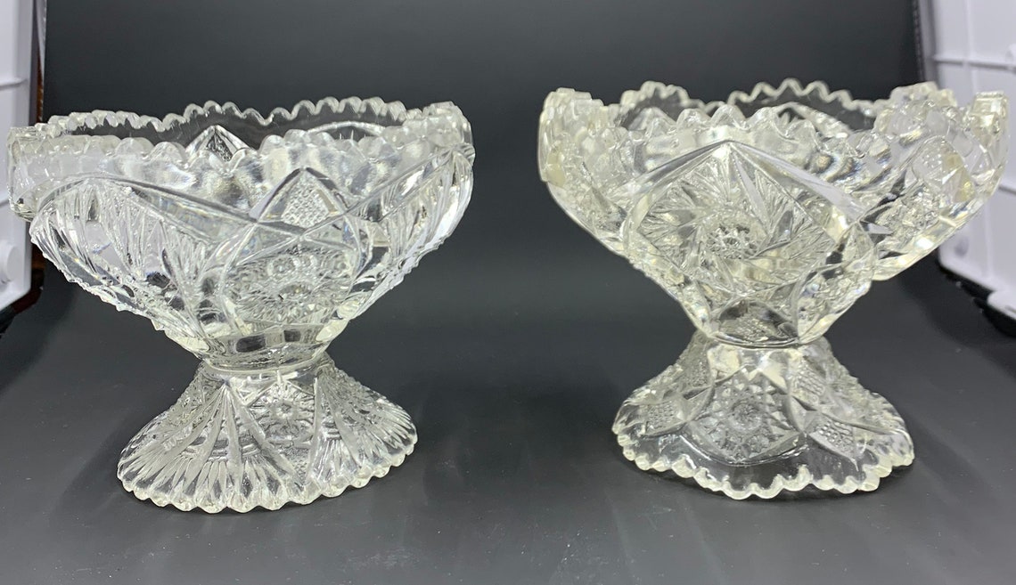 EAPG Footed Jelly Dishes by Imperial Glass 1910s - Etsy