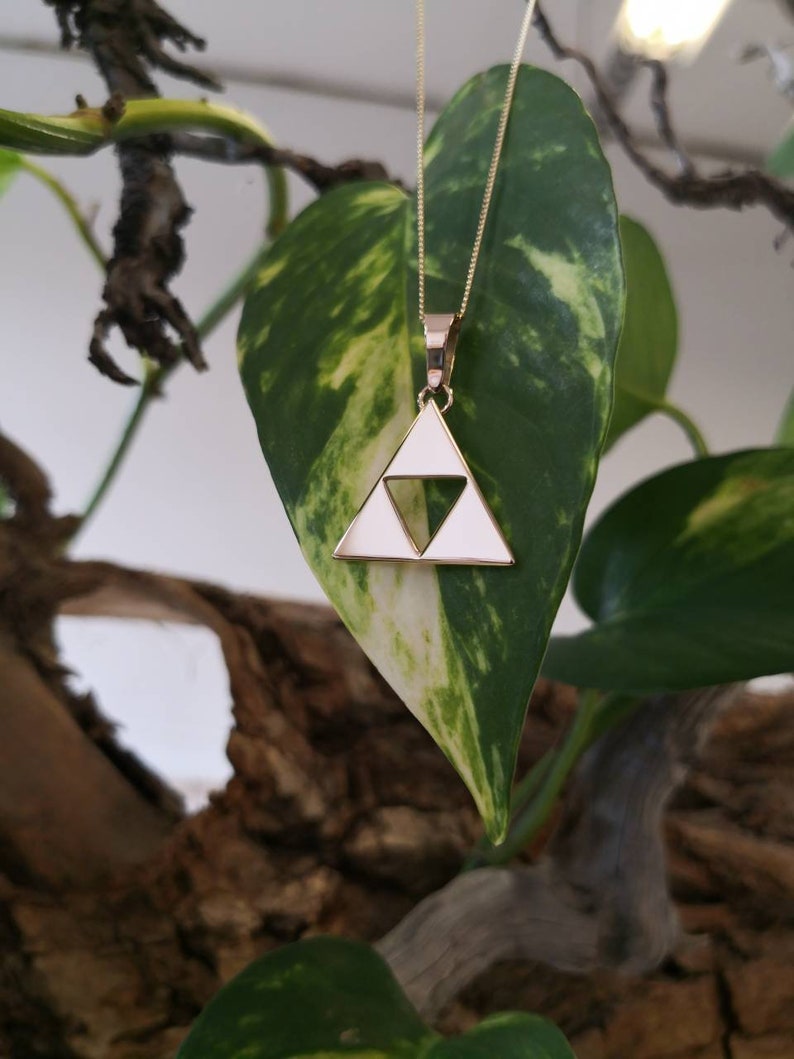 Triforce Legend of Zelda Inspired 14K Gold pendant - Etsy
