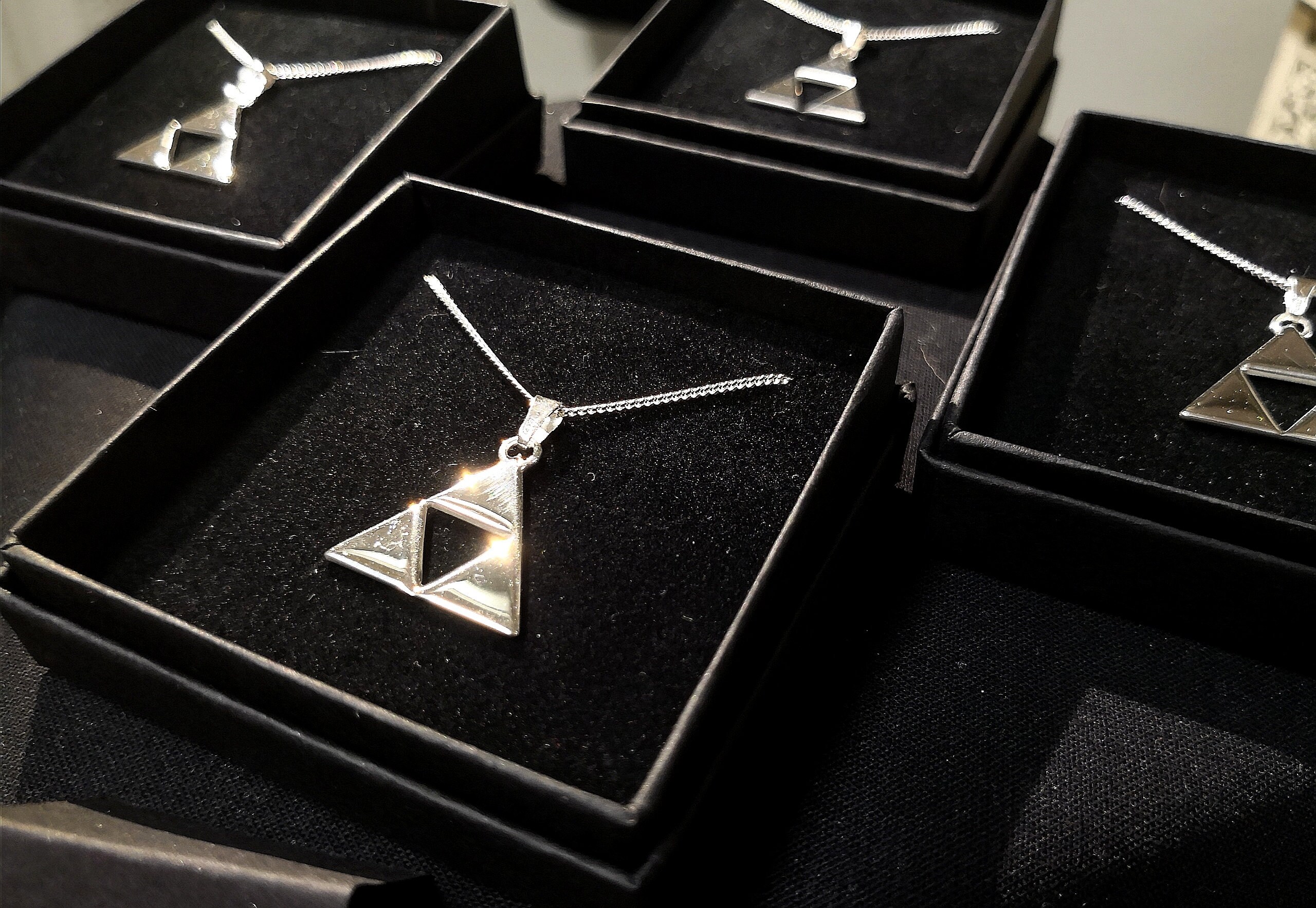Triforce Legend of Zelda Inspired Sterling Silver or 14K - Etsy