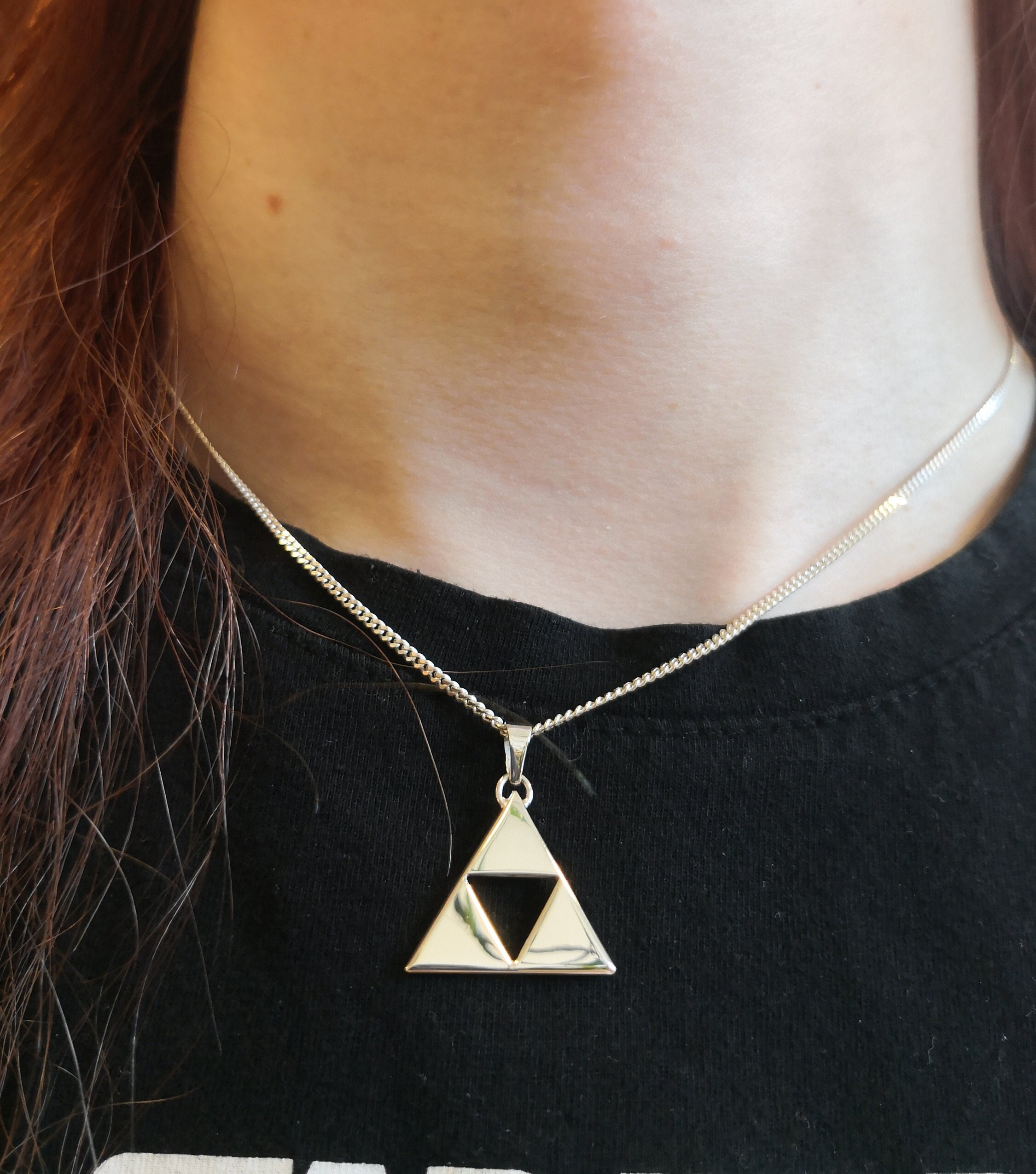 Triforce Legend of Zelda Inspired 14K Gold pendant - Etsy