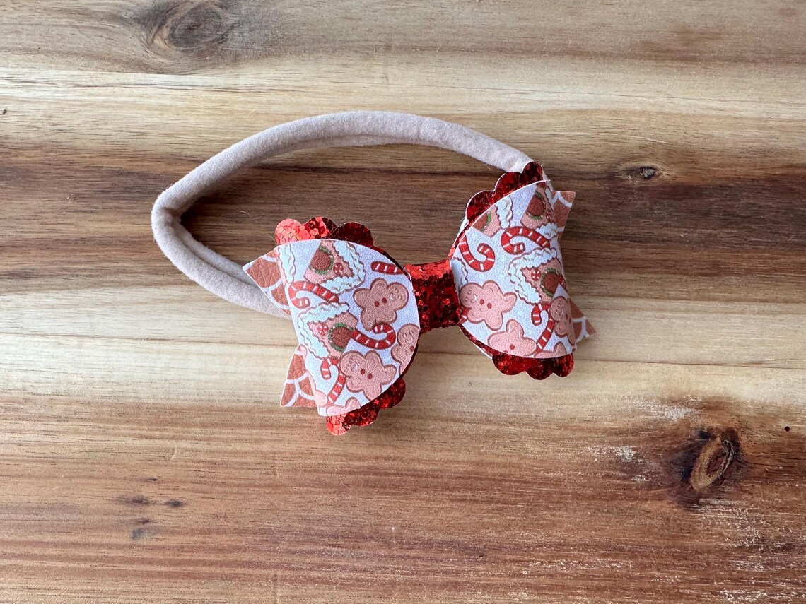 Gingerbread Man Bow - Etsy