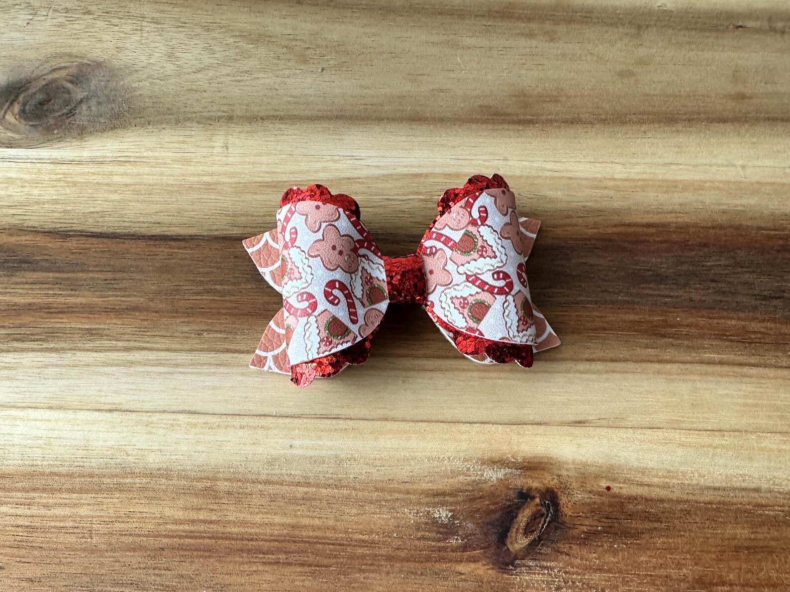 Gingerbread Man Bow - Etsy