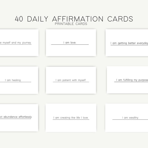 Intention Cards - Etsy