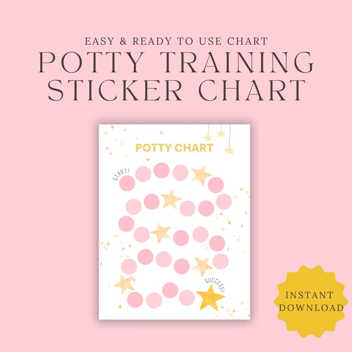 Potty Training Chart for Toddlers | Printable Reward Chart | Potty ...
