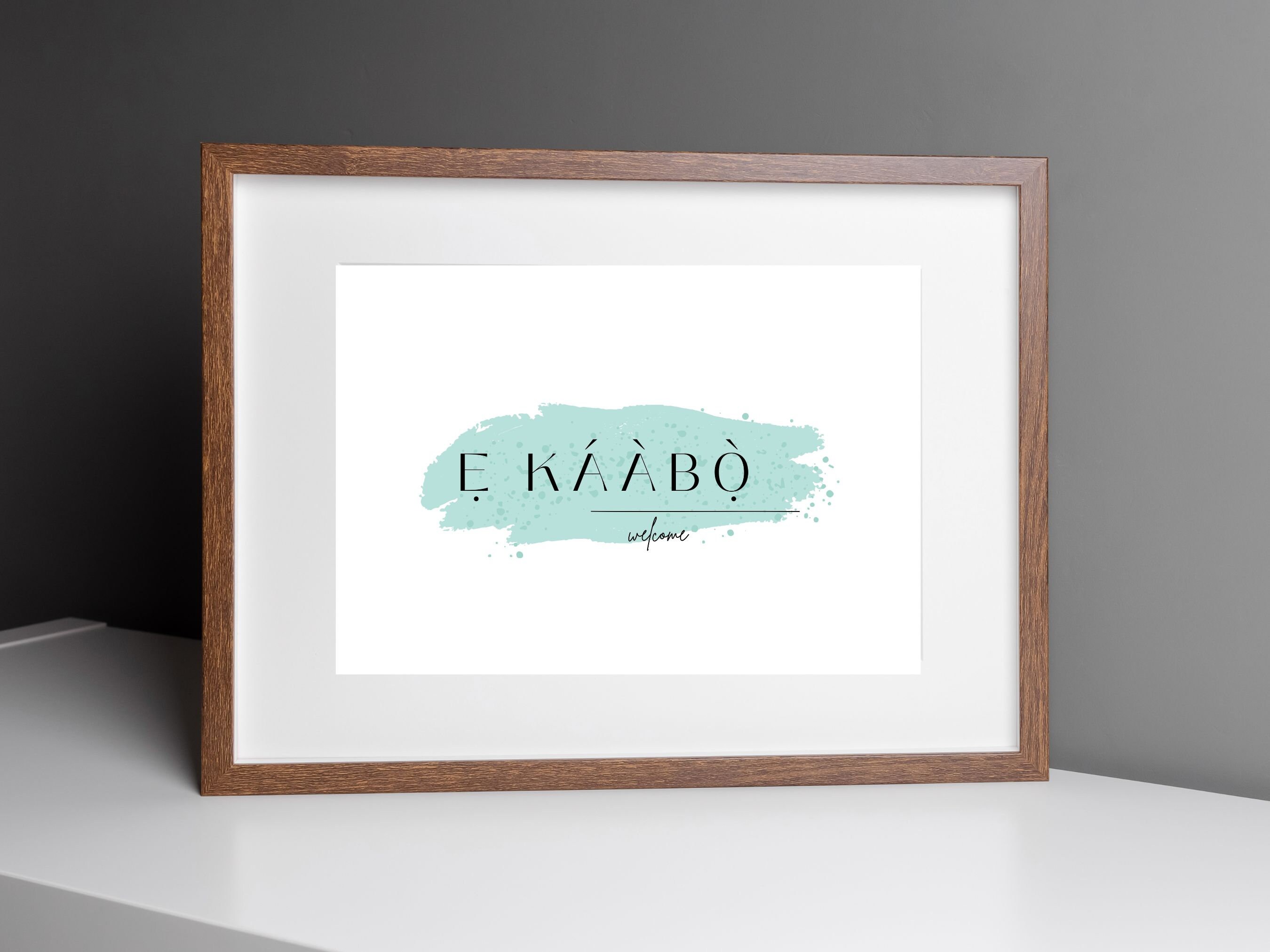 Ekaabo, Welcome Sign, Yoruba, Unique African Wall Art, Nigerian Wall ...