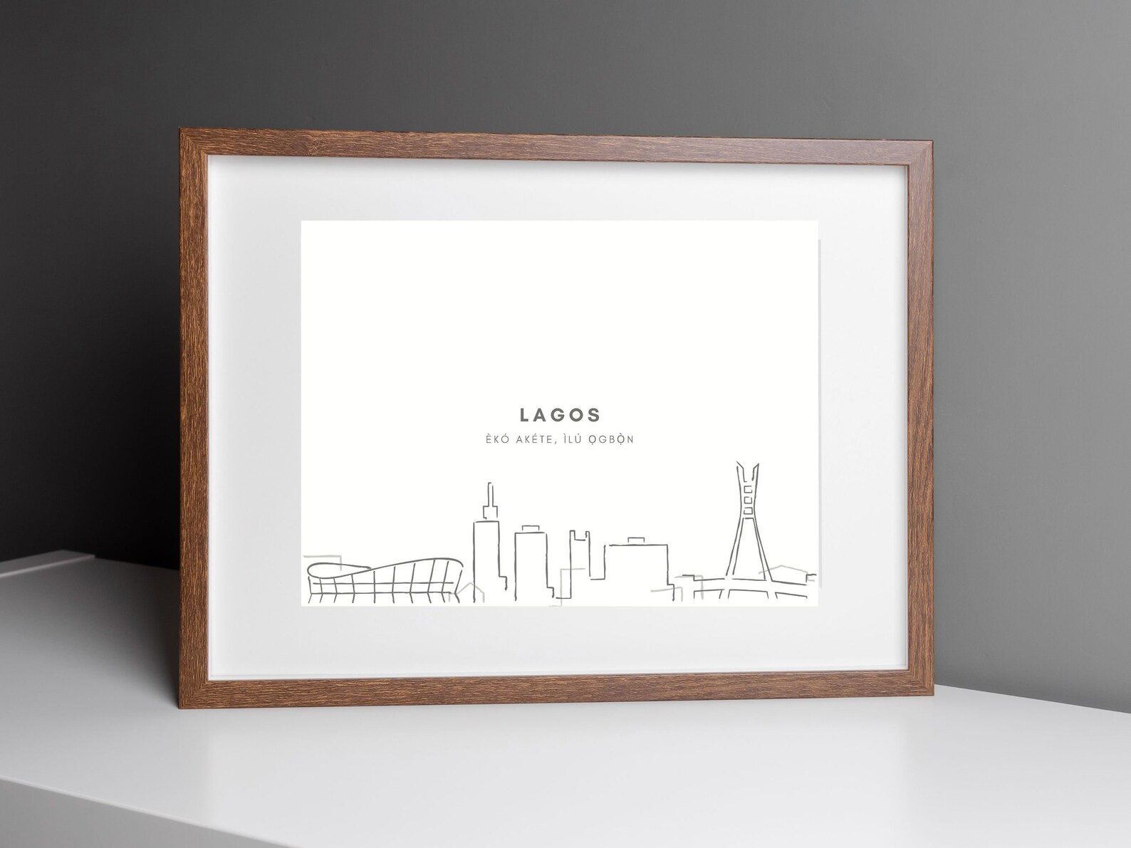 Lagos, Lagos Skyline, Yoruba, Unique African Wall Art, Nigerian Wall ...