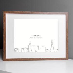 Lagos, Lagos Skyline, Yoruba, Unique African Wall Art, Nigerian Wall ...