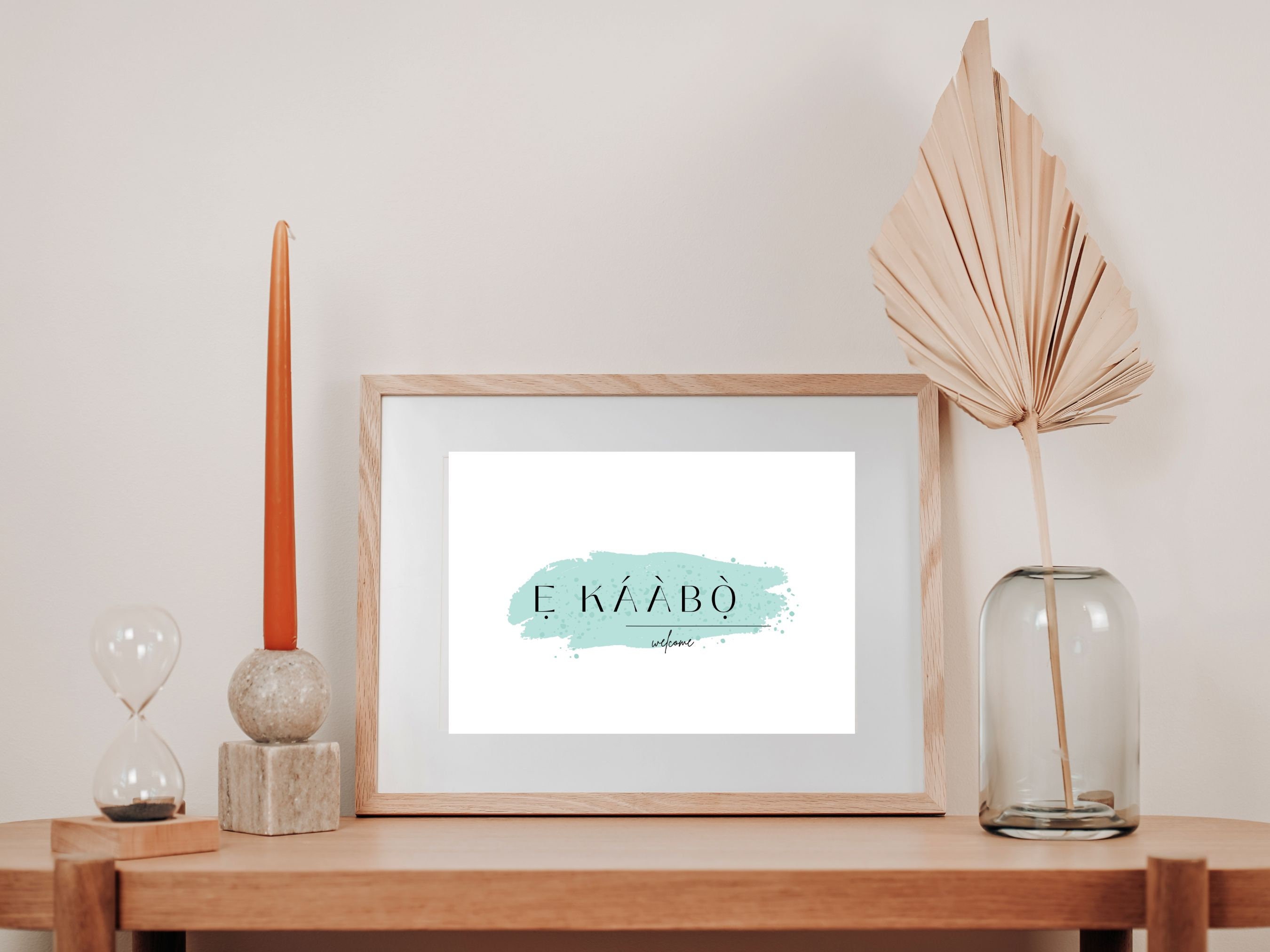 Ekaabo, Welcome Sign, Yoruba, Unique African Wall Art, Nigerian Wall ...