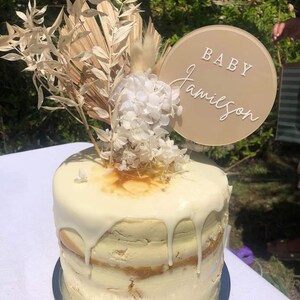 Gender Neutral Cake Topper Paddle | Acrylic Cake Topper | Baby Shower ...