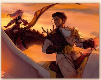 FE3H Edelgard and Hubert 8.5x11 Art Print - Etsy UK