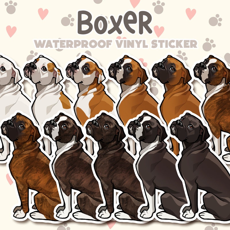 Boxer Sticker - Etsy